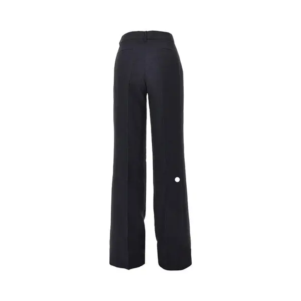 P.a.r.o.s.h Linen-blend Tailored Straight-leg Trousers - Blue