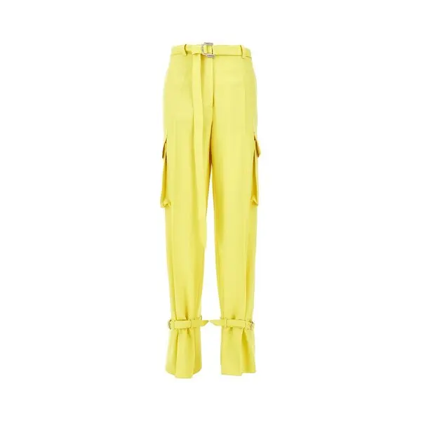 Attico Belted Twill Cargo Pants