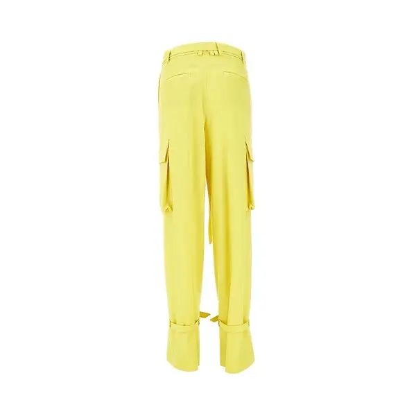 Attico Belted Twill Cargo Pants