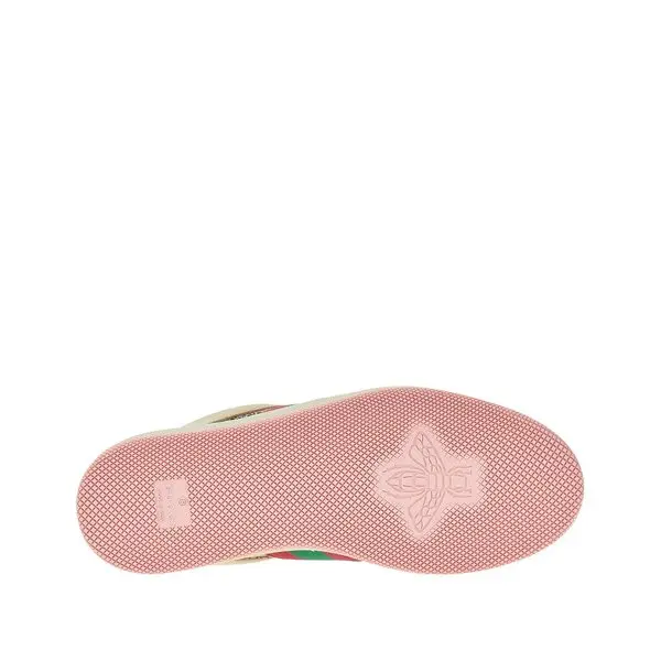 Gucci Gg Crystal Embellished Sneakers - Beige