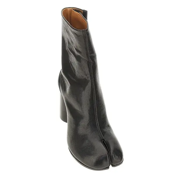 MAISON MARGIELA Nappa Leather Tabi Ankle Boots - Black
