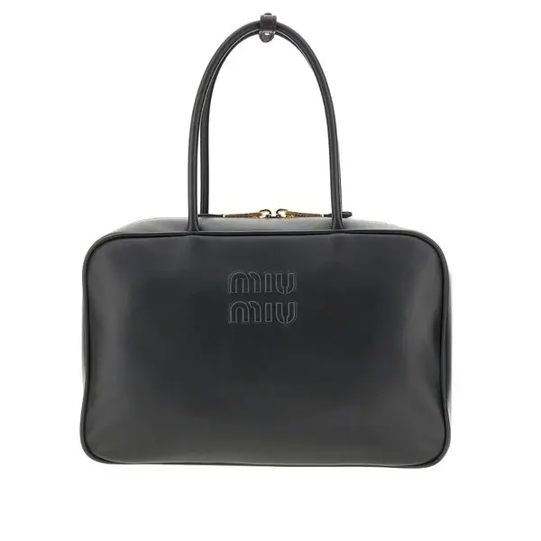 Miu Miu Beau Leather Bag - Black