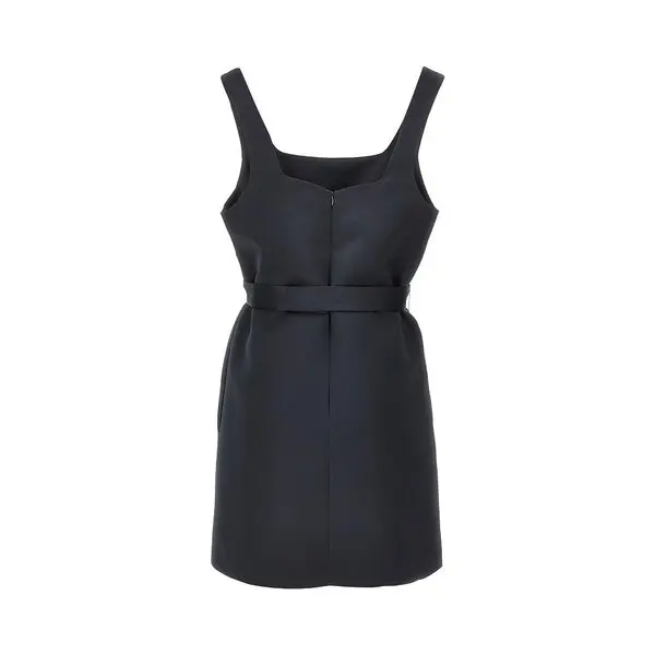 P.a.r.o.s.h Satin Mini Dress With Bow Belt