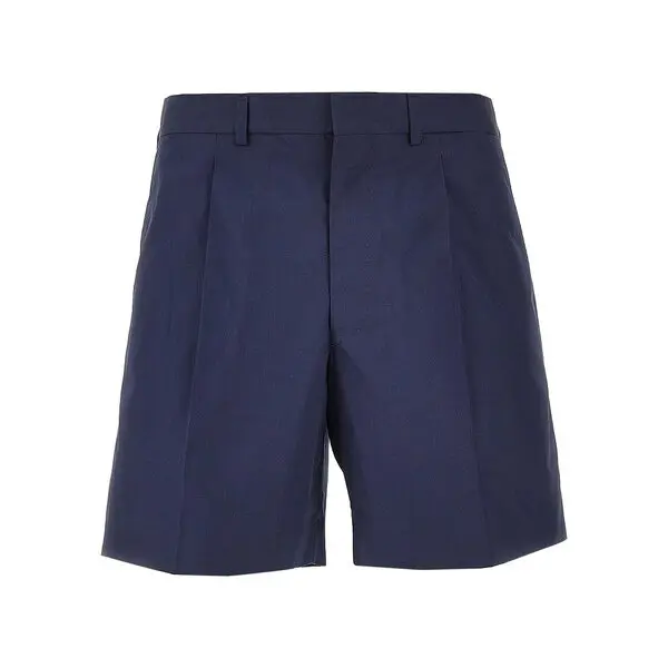 Prada Cotton Poplin Shorts With Front Dart