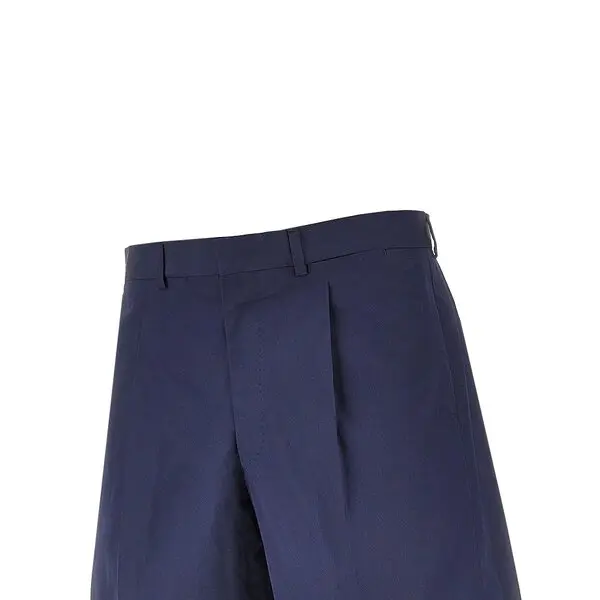 Prada Cotton Poplin Shorts With Front Dart