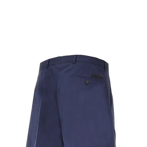 Prada Cotton Poplin Shorts With Front Dart