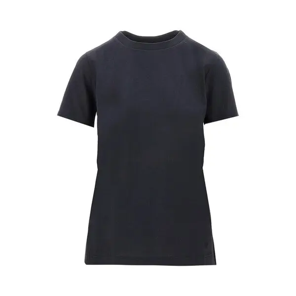 Emporio Armani Short Sleeve T-shirt With Logo Embroidery - Blue