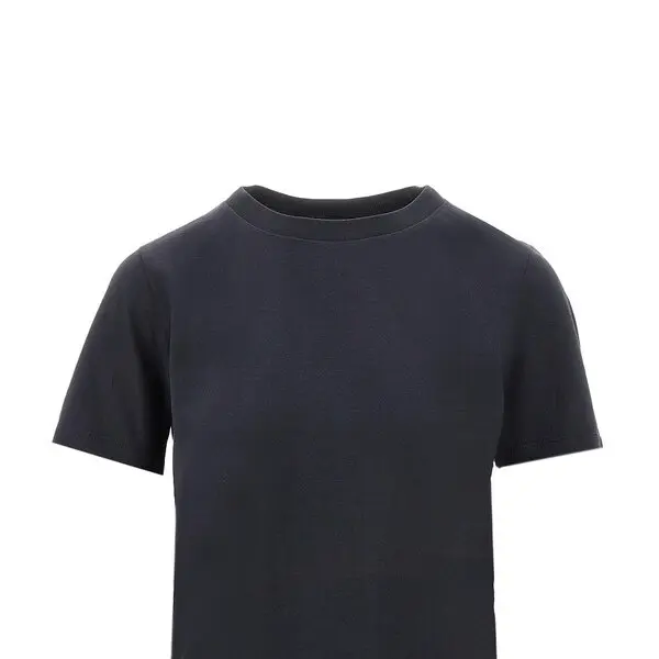 Emporio Armani Short Sleeve T-shirt With Logo Embroidery - Blue