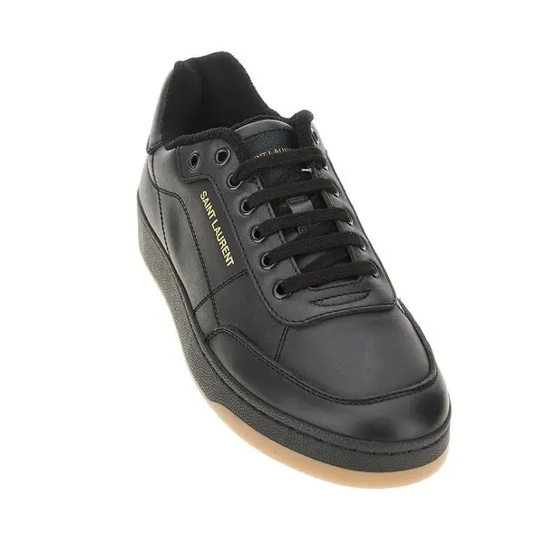 Saint Laurent Sl/61 Leather Sneakers - Black
