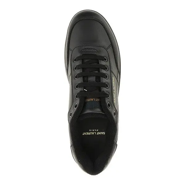 Saint Laurent Sl/61 Leather Sneakers - Black