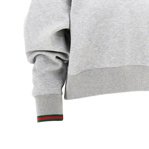 Gucci V-neck Sweatshirt With Web Trim