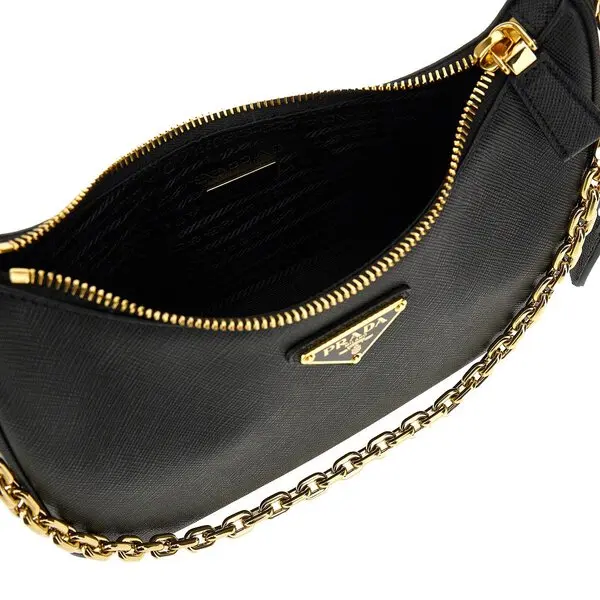 Prada Saffiano Leather Re-edition Mini Bag - Black