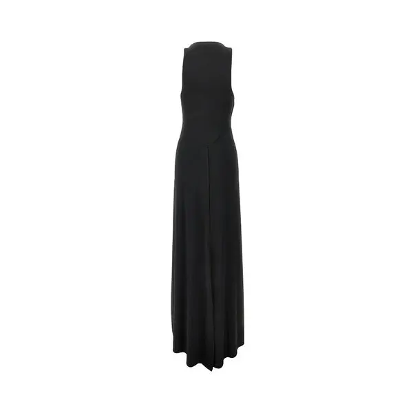 Victoria Beckham Sleeveless Jersey Maxi Dress With Slits