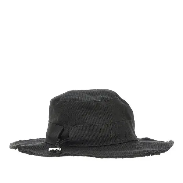 Jacquemus Le Bob Artichaut Cotton Gabardine Bucket Hat - Black