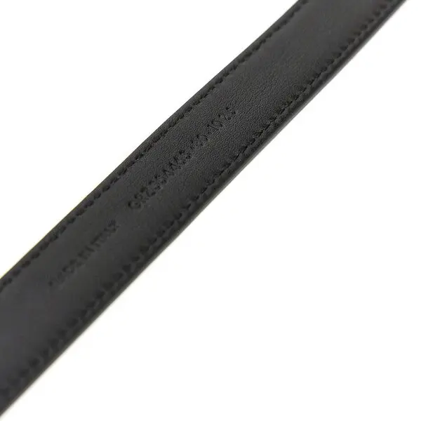 Saint Laurent Detail Leather Belt - Black