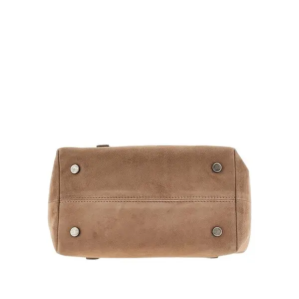AUTENTICA 504 Suede Leather Small 'galatea' Bag