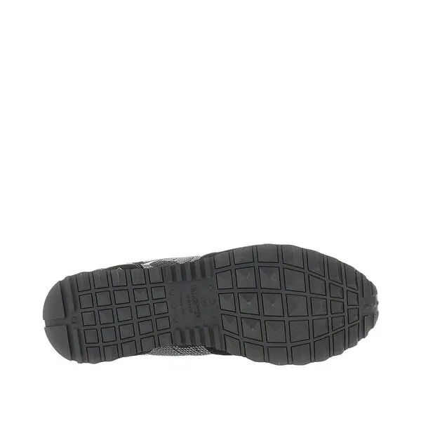 Valentino Garavani Rockrunner Camouflage Technical Knit Sneakers - Black