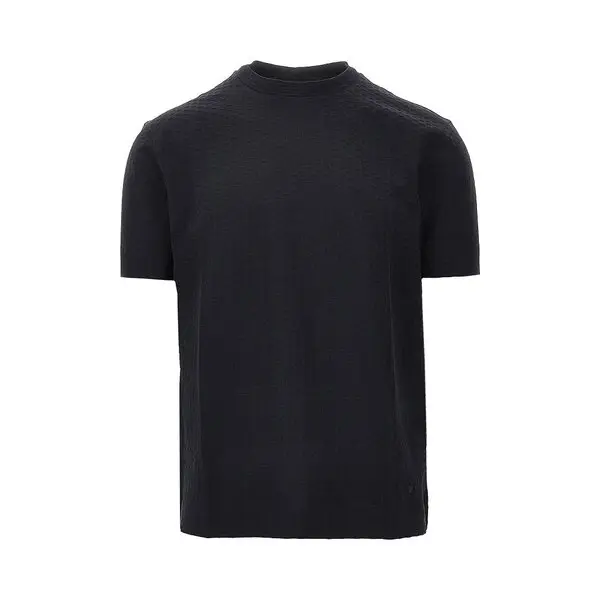 Emporio Armani Diaond Otif Jacquard Cotton T-shirt An