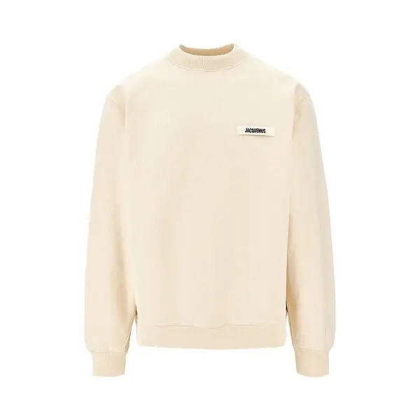 Jacquemus Grosgrain Crewneck Sweatshirt - Beige