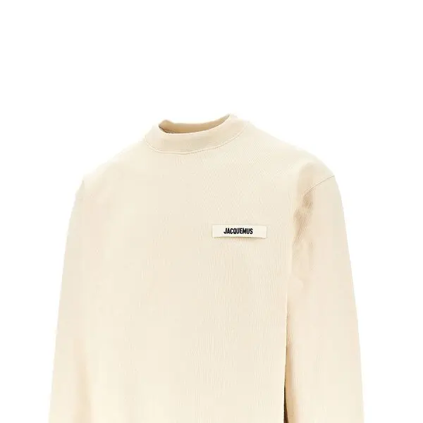 Jacquemus Grosgrain Crewneck Sweatshirt - Beige