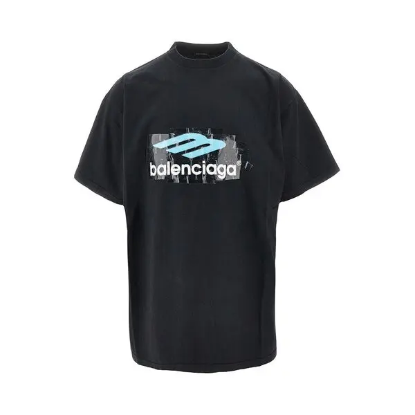 Balenciaga 3b Taped' Print T-shirt An