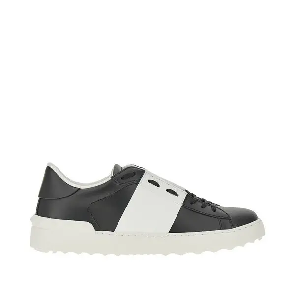 Valentino Garavani Open" Leather Sneakers With Studded Heel