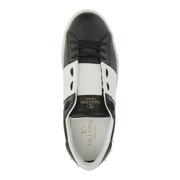 Valentino Garavani Open" Leather Sneakers With Studded Heel