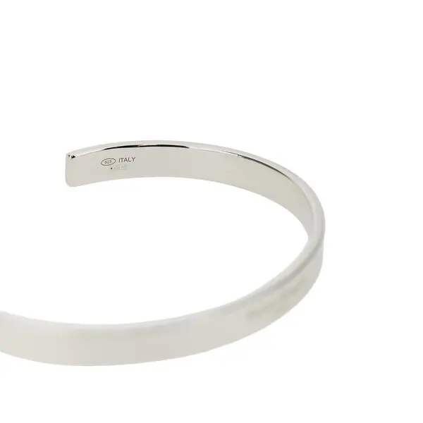 MAISON MARGIELA Engraved Logo Sterling Cuff Bracelet