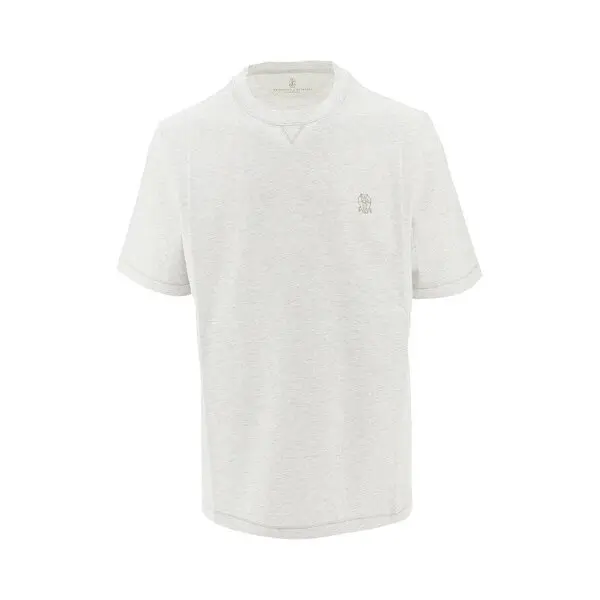 Brunello Cucinelli Logo Embroidery T-shirt