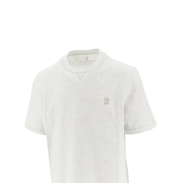 Brunello Cucinelli Logo Embroidery T-shirt