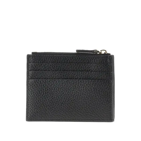 Valentino Garavani Rockstud' Grained Leather Coin Purse - Black