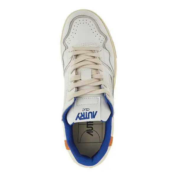 AUTRY Clc Low Top Leather Sneakers With Suede Details