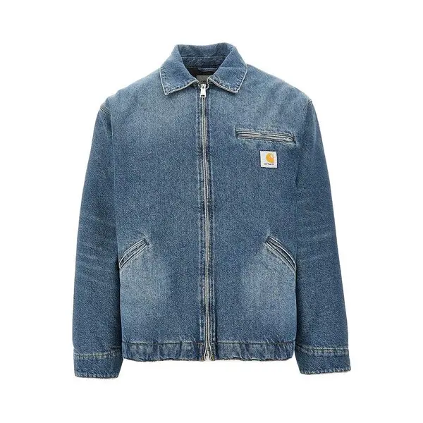 Carhartt Work In Progress Padded Denim Detroit Jacket - Blue