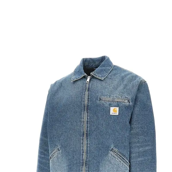 Carhartt Work In Progress Padded Denim Detroit Jacket - Blue