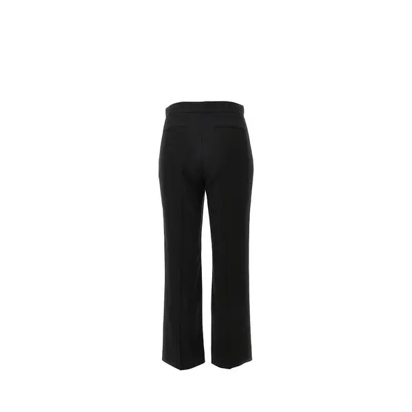 MSGM Cropped Straight Leg Canvas Pants