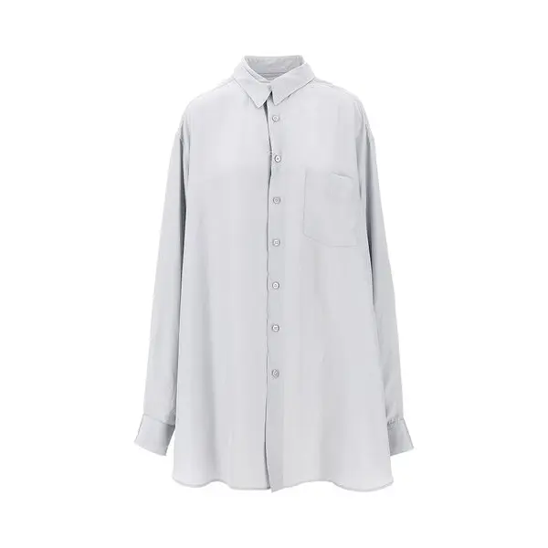 MAISON MARGIELA Oversized Viscose Poplin Shirt