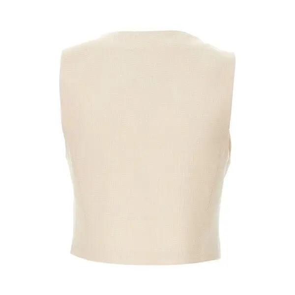 MSGM Viscose-blend Canvas Vest