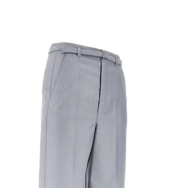 LEMAIRE Lemiare Wool-blend Belted Tailored Straight-leg Pants