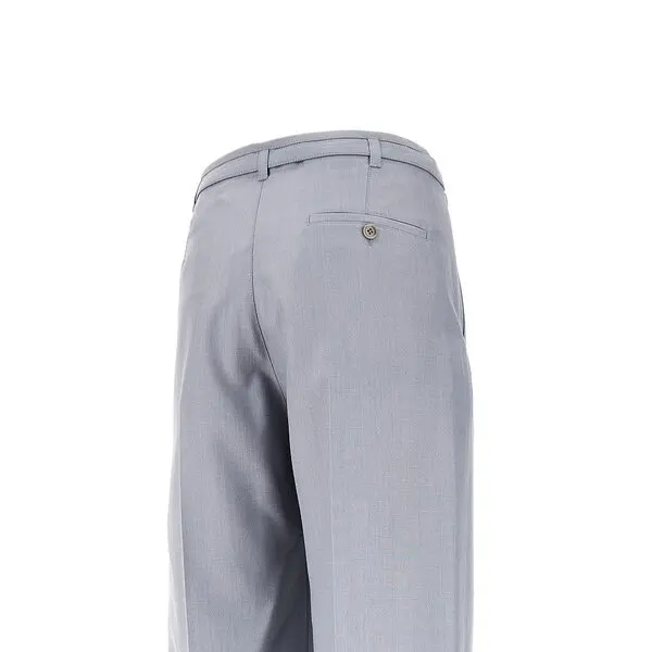 LEMAIRE Lemiare Wool-blend Belted Tailored Straight-leg Pants