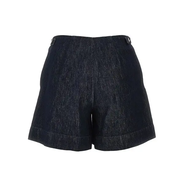 Emporio Armani Wide Leg Denim Shorts
