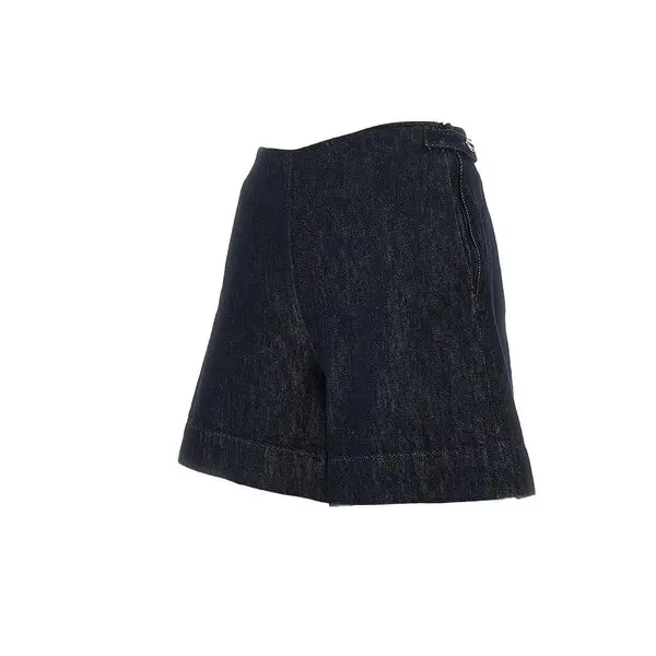 Emporio Armani Wide Leg Denim Shorts