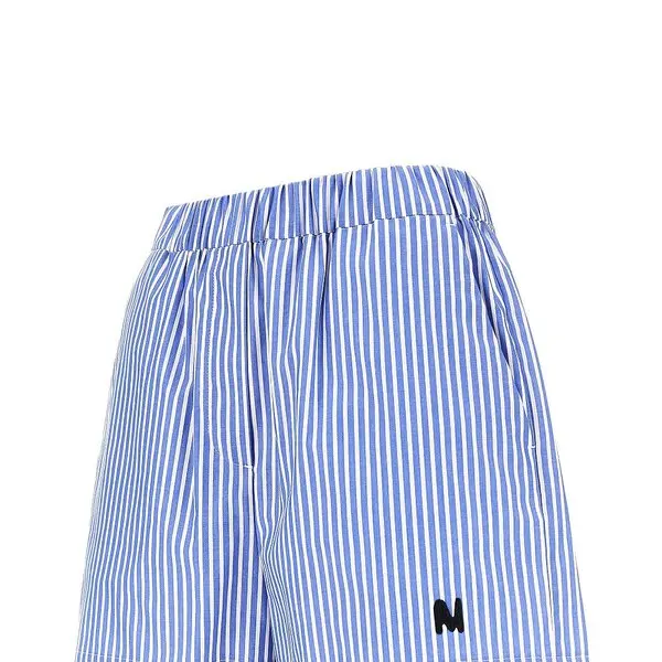 MSGM Striped Poplin Shorts