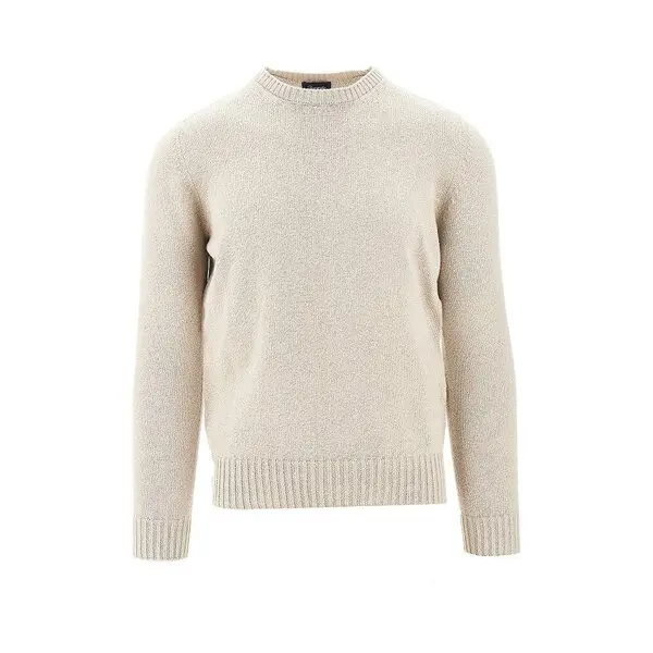 DRUMOHR Chenille-effect Cotton Crewneck Sweater - Beige
