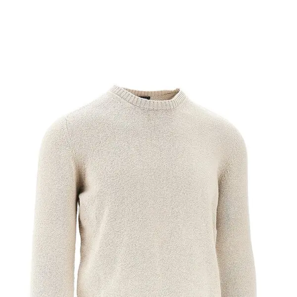 DRUMOHR Chenille-effect Cotton Crewneck Sweater - Beige