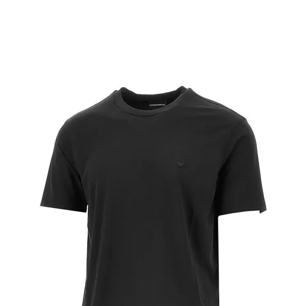 Emporio Armani Eagle Embroidery Modal-blend T-hirt