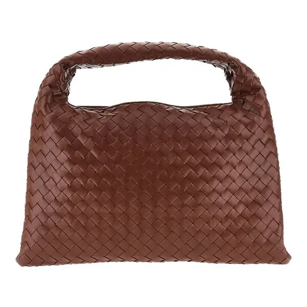 Bottega Veneta Small Hop Leather Bag - Brown
