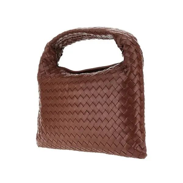 Bottega Veneta Small Hop Leather Bag - Brown