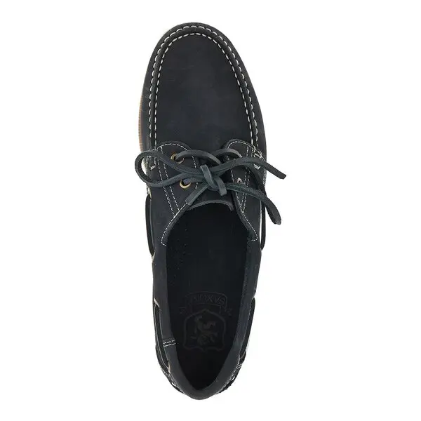 SAXONE Skye Nubuck Leather Boat Shoes