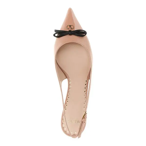 Valentino Garavani Bepointy Leather Slingback Pumps