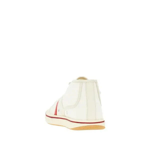Bottega Veneta Eliot Canvas High Top Sneakers - White